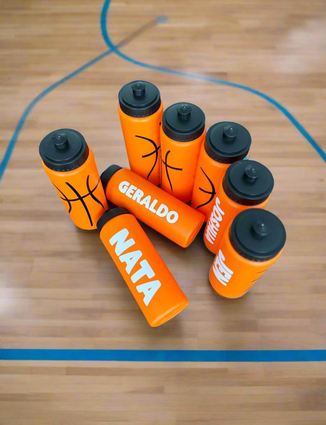 Personalized Basketball Sports Water Bottle, Custom Water Bottle, Kids ...
