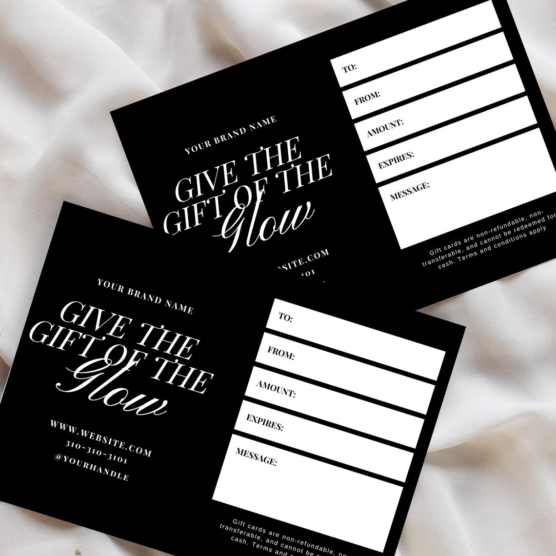 Spray Tanning Gift Card | Spray Tan Gift Voucher Design | Editable ...