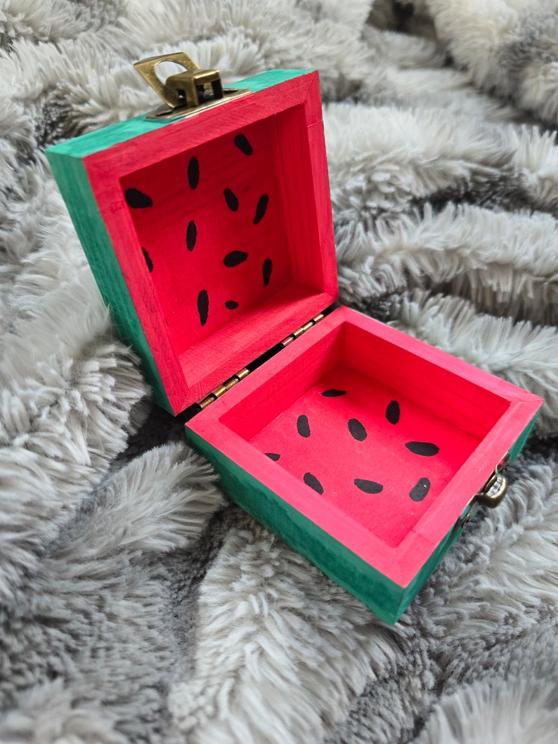 Hand-painted Watermelon Trinket Box - Etsy