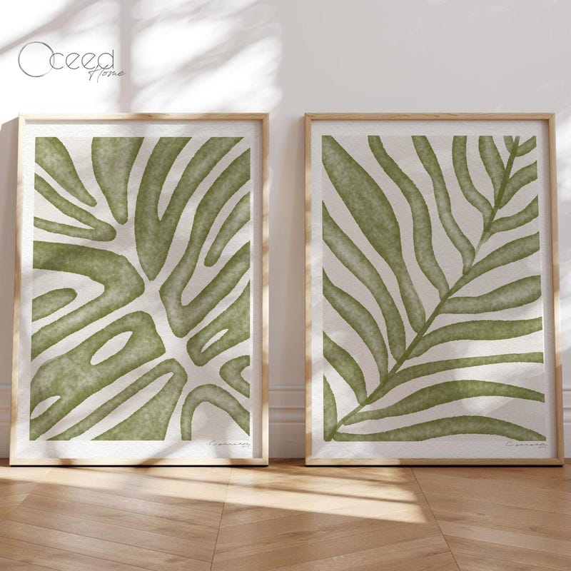 Green Leaf Prints - Etsy