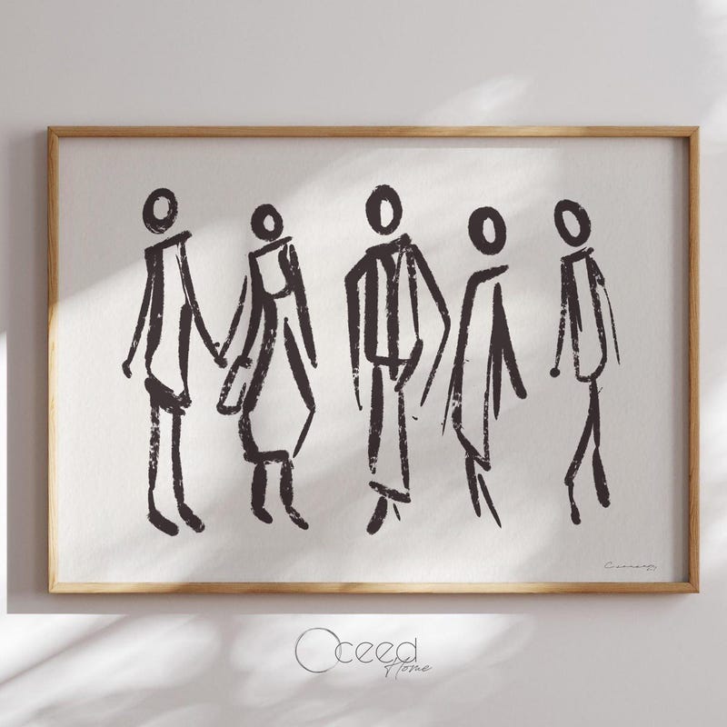 Abstract Figure Art - Etsy