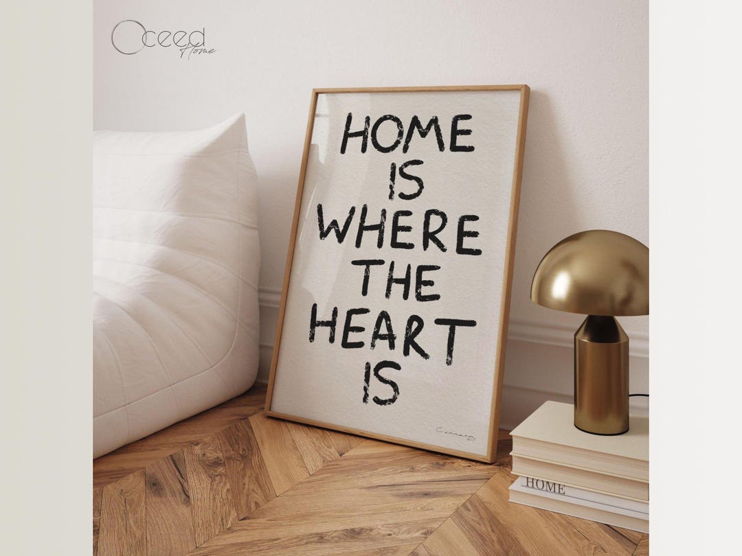 Modern Text Gallery Wall Print Inspiration Quote Poster Black and White ...