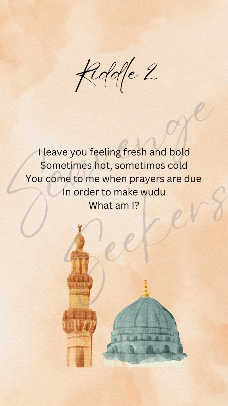 Eid Scavenger Hunt Clue Cards / Ramadan Kids Treasure Hunt Clues / Printable Eid Activities for ...