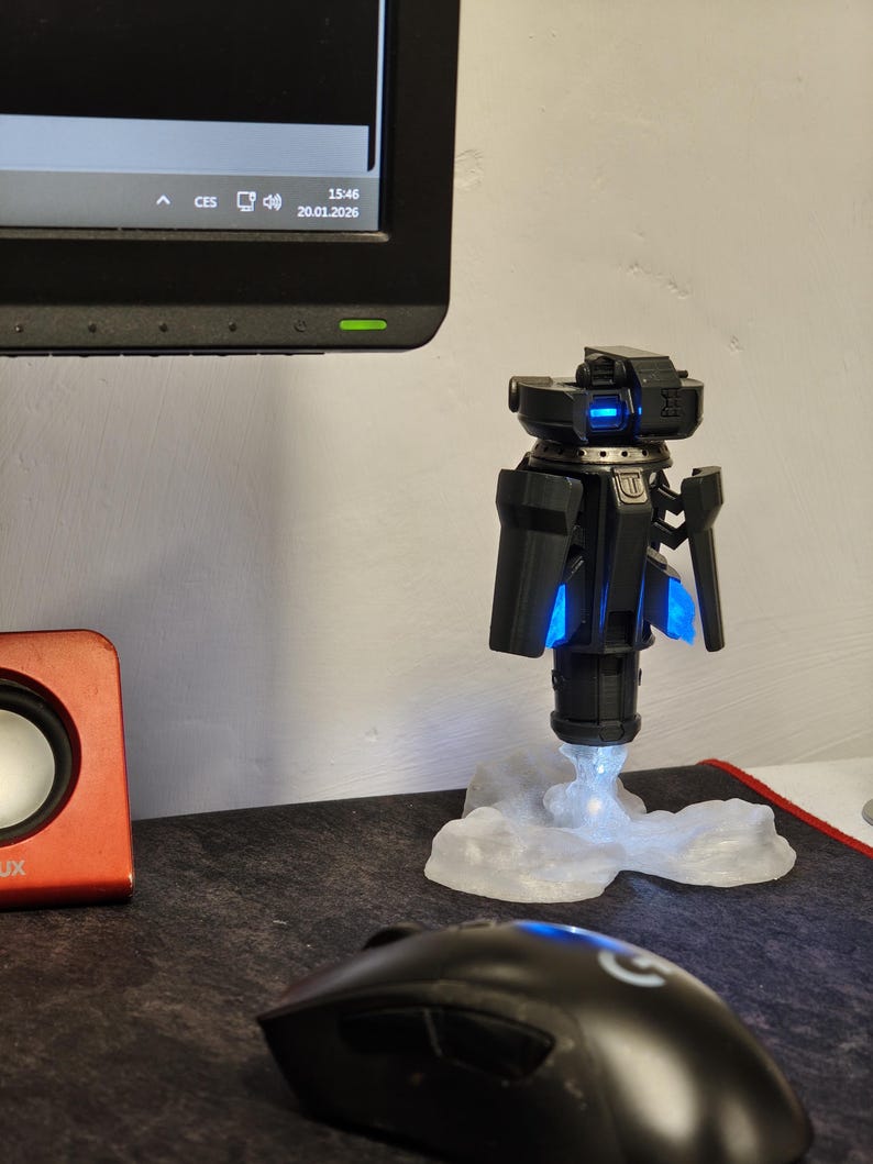 Shredder ARC – Futuristic LED Drone Sculpture | 3D Printed Sci-fi ...