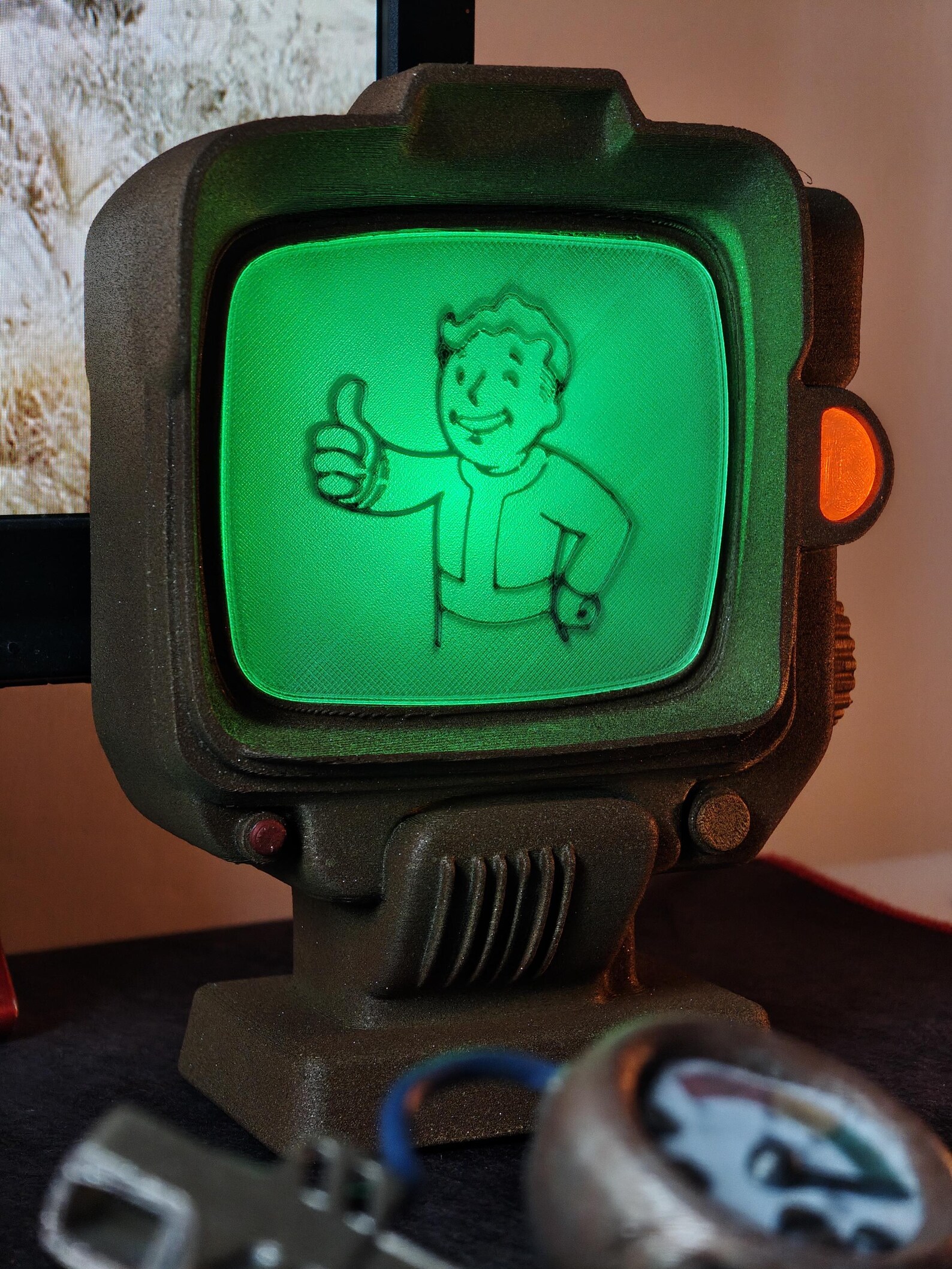 Fallout Pip-boy Style LED Lamp | Retro Gaming Desk Light | Vault Boy ...
