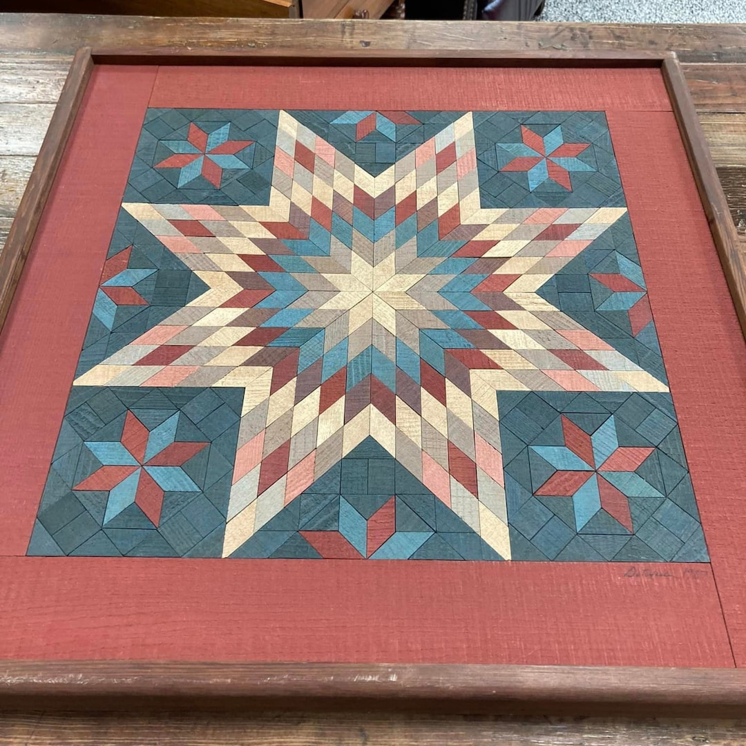 Detweiler Starburst Quilted Wood Art - Etsy