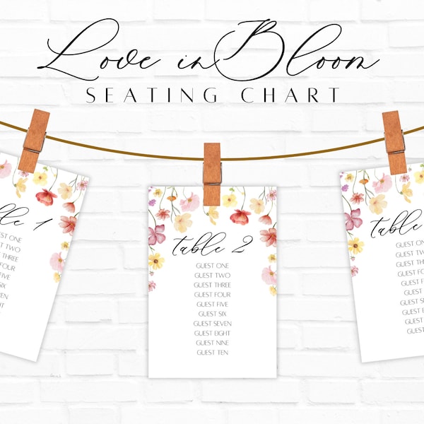 Shower Table Numbers - Etsy