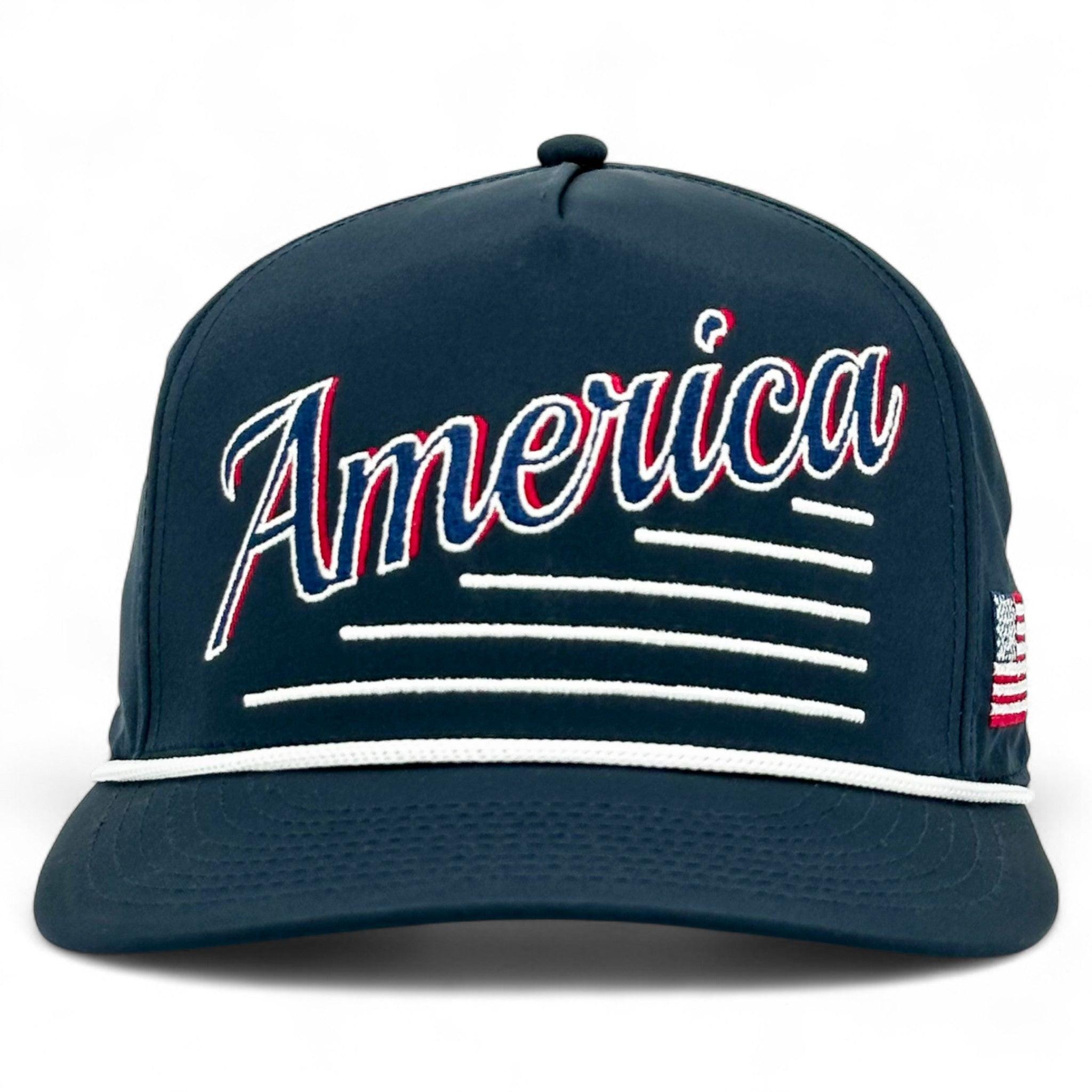 America Snapback - the Uncle Sam (navy) - Etsy