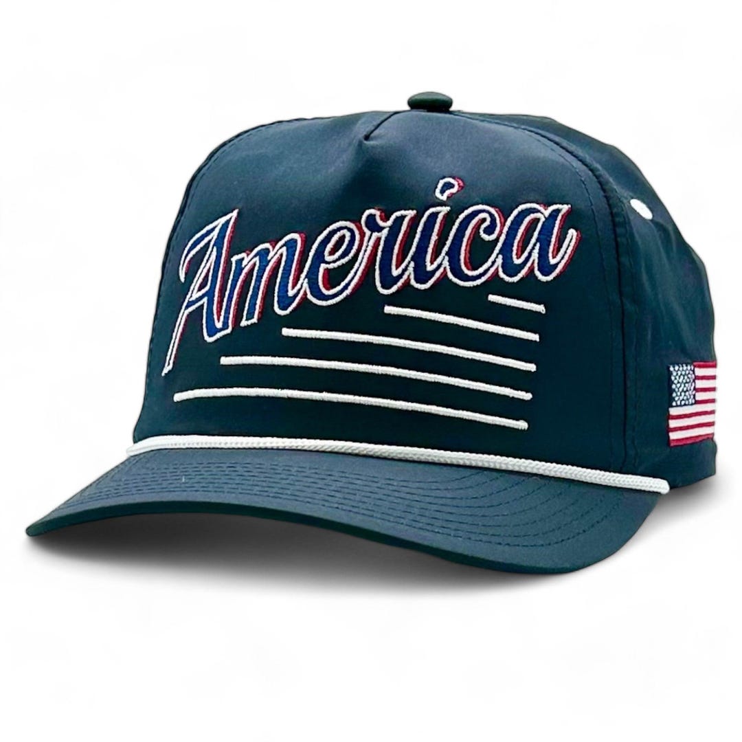 America Snapback - the Uncle Sam (navy) - Etsy