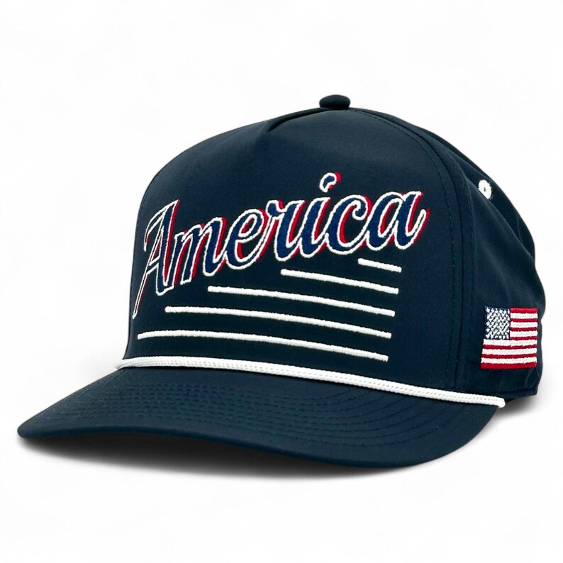 America Snapback - the Uncle Sam (navy) - Etsy