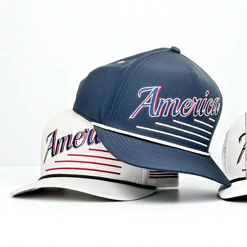 America Snapback - the Uncle Sam (navy) - Etsy