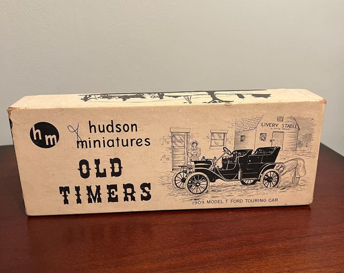 Vintage Hudson Miniatures Old Timers Wooden Model Car Kits - Etsy