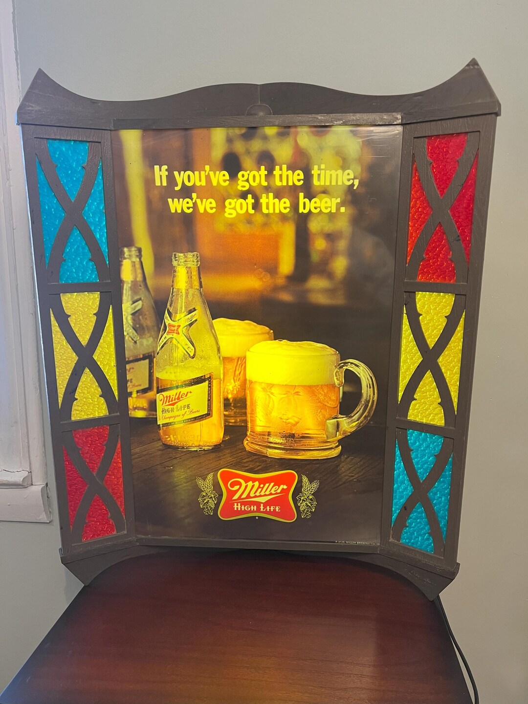 Vintage 1970s Miller High Life Light-up Bar Sign - Etsy