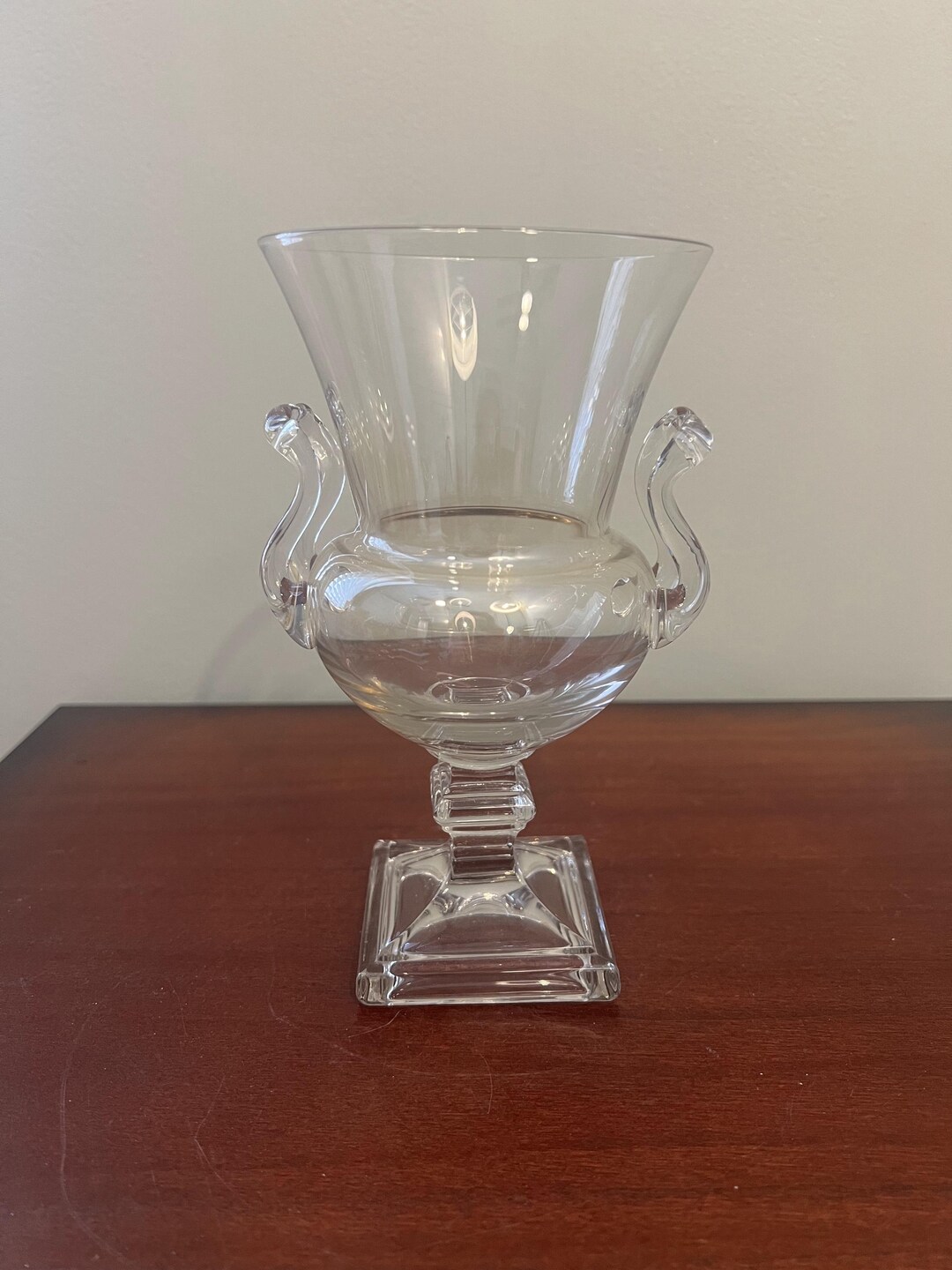 Vintage Duncan Miller Crystal Grecian Urn Vase - Etsy