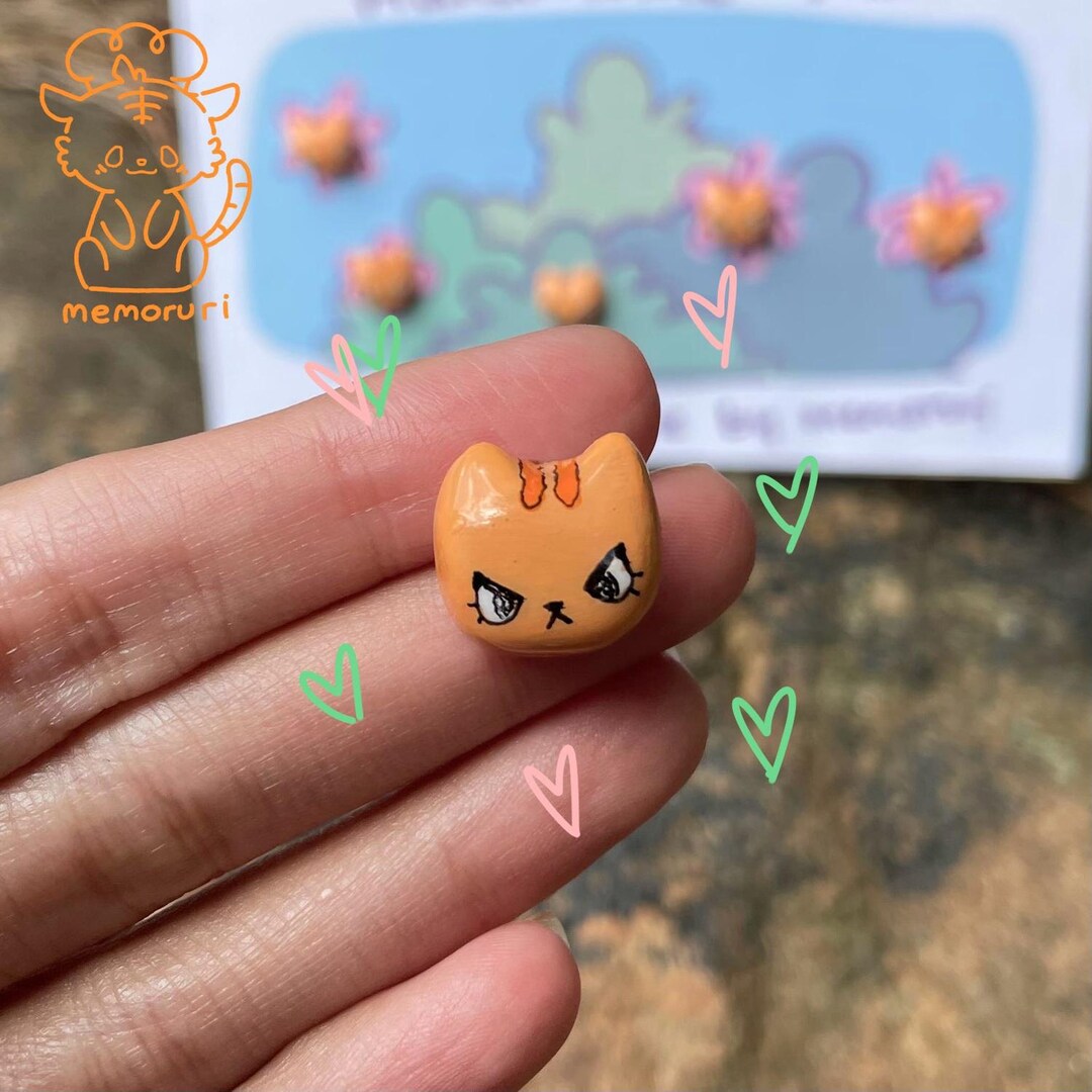 Orange Cat Pin - Brooch - I Thought They Look so Cute I Made a Few - Etsy
