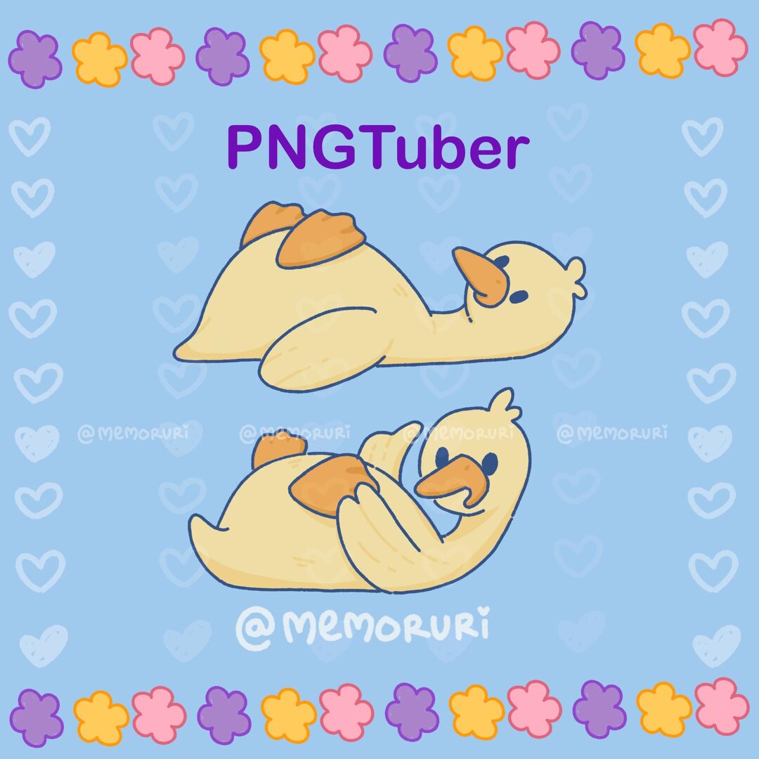 DIGITAL DOWNLOAD - Chill Duck Yellow | Cute Duck PNG Tubers - Streaming ...