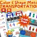 COLOR MATCH TRANSPORT Preschool Montessori Kindergarten Toddlers ...