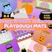 Happy SPOOKY Halloween PLAYDOUGH MATS Playdoh Fine Motor Skills ...