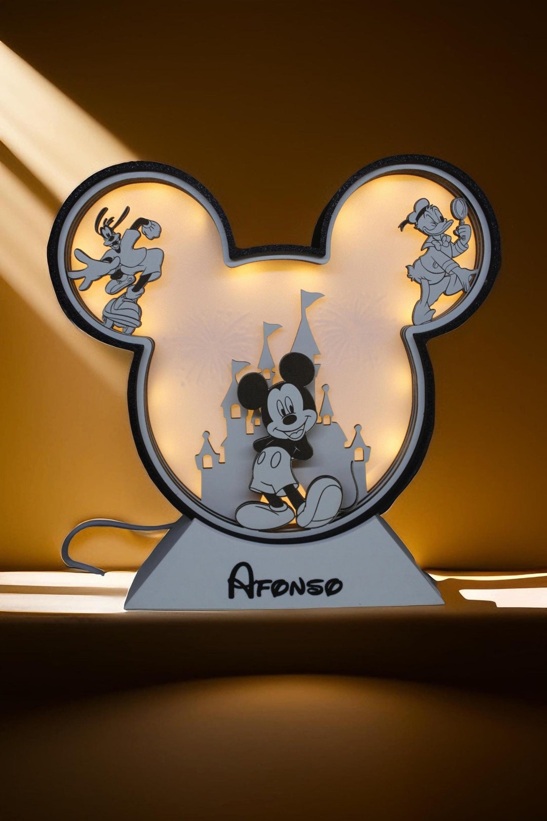 Laser Engraved and 3D Printed Mickey Mouse Lightbox - Multilayer Design ...