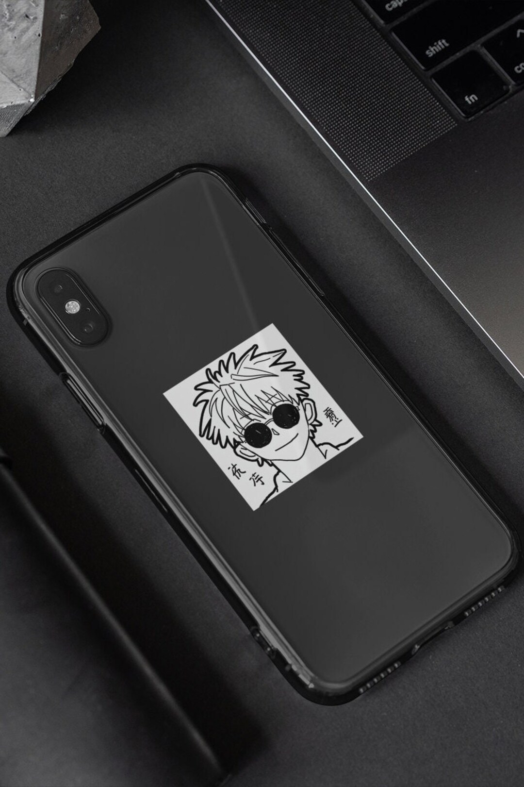Satoru Gojo Clear Phone Case, Jujutsu Kaisen Phone Case, Anime Hand ...