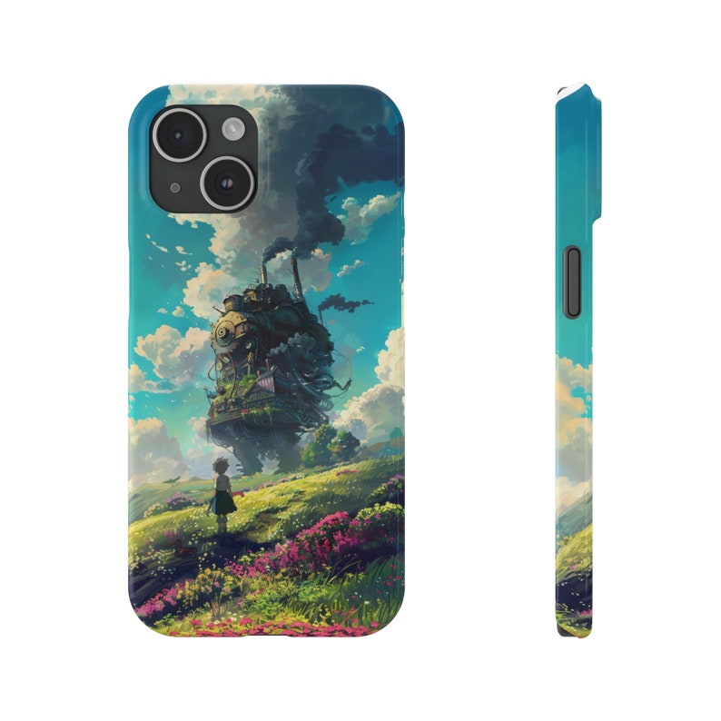Howl's Moving Castle Phone Case, Studio Ghibli Phone Case, Watercolor ...