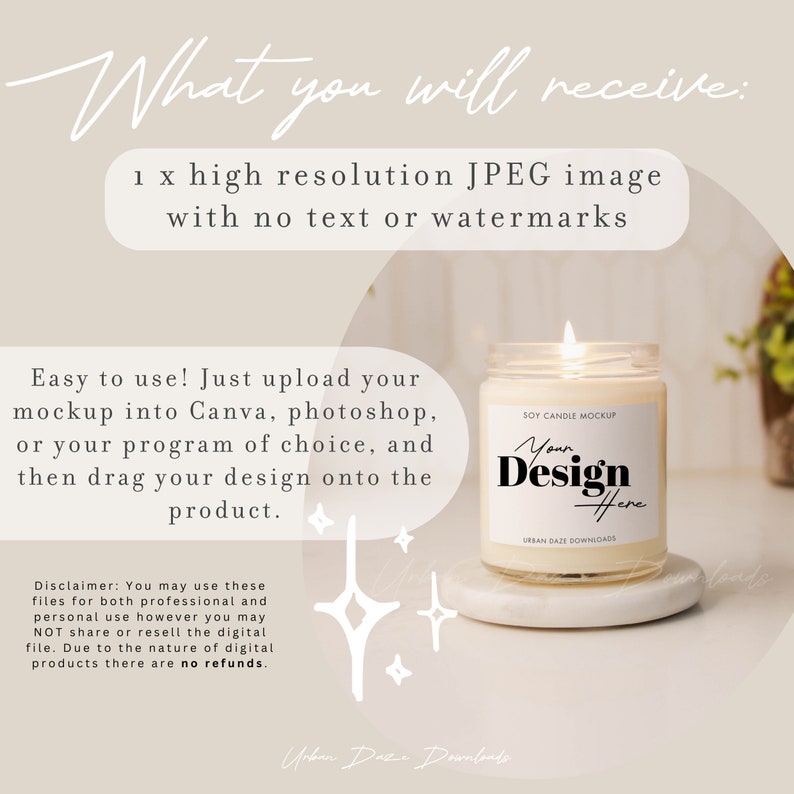 Printify Candle Mockup Aesthetic Soy Candle Mockup Digital Download ...