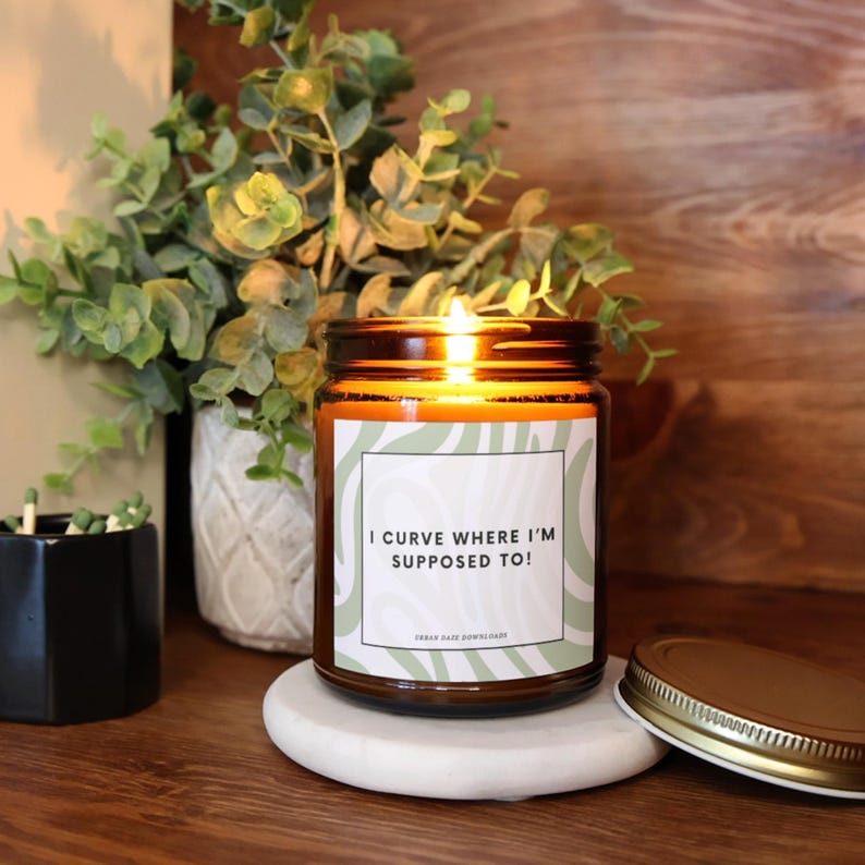 Amber Candle Mockup Video Smart Object 9oz Lit Candle Video PSD Amber ...