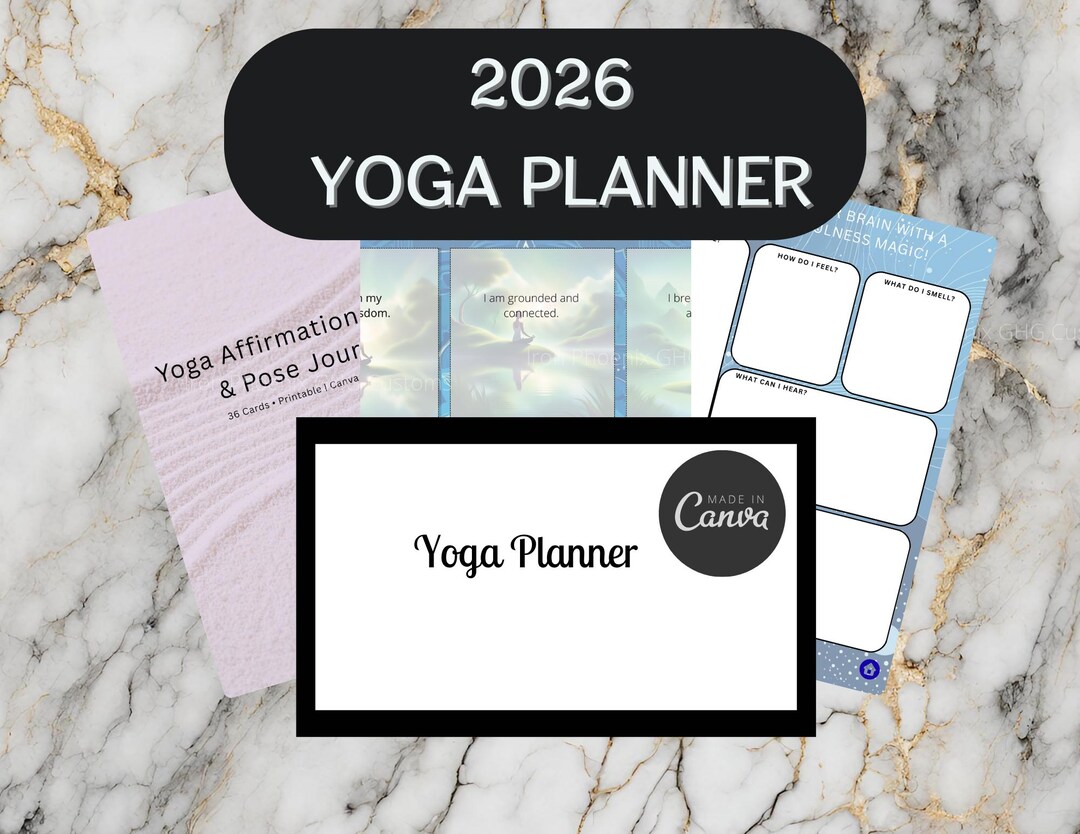 Complete Printable Yoga Planner | Digital Download - Etsy