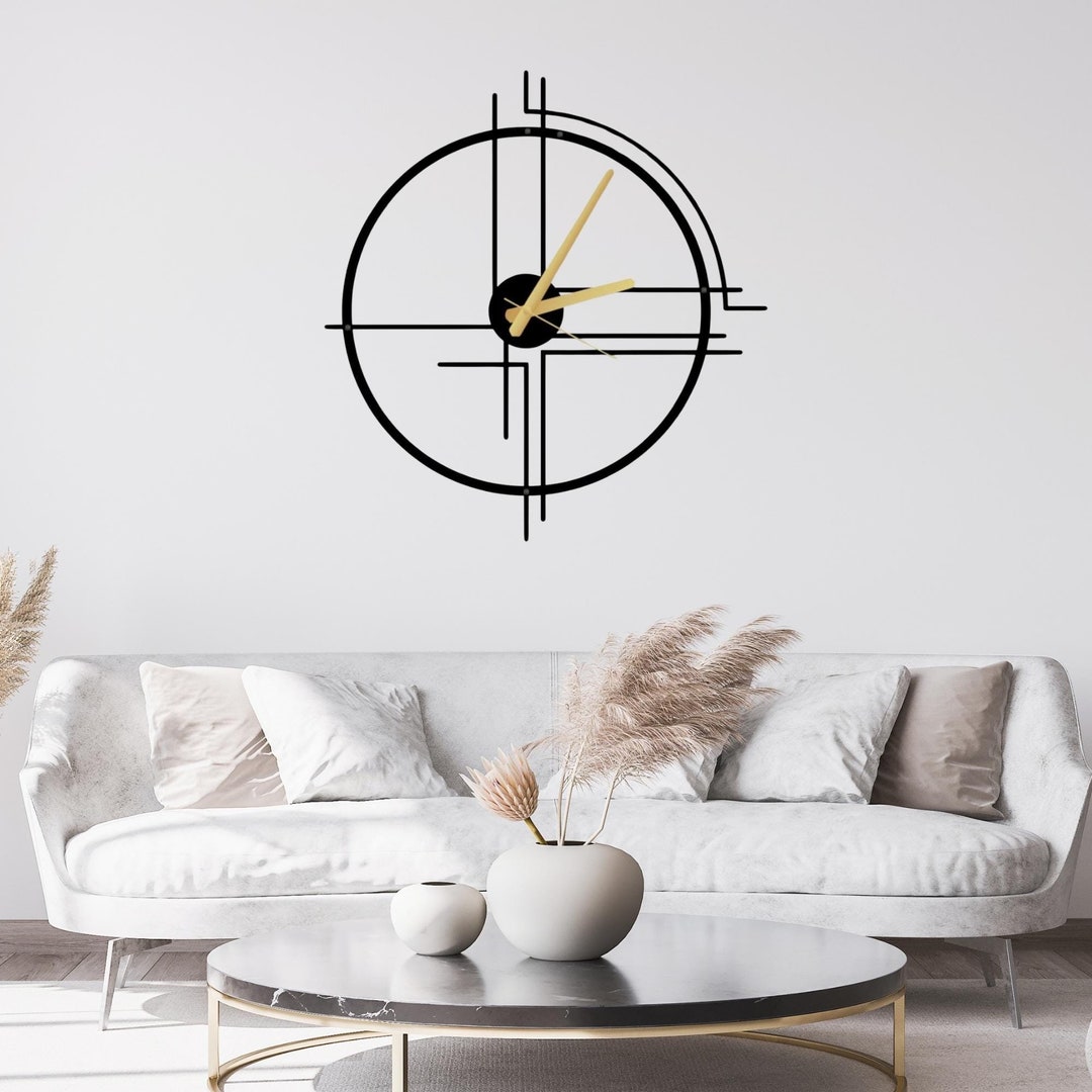 Large Metal Wall Clock Unique, Clocks for Wall, Modern Wall Clock ...