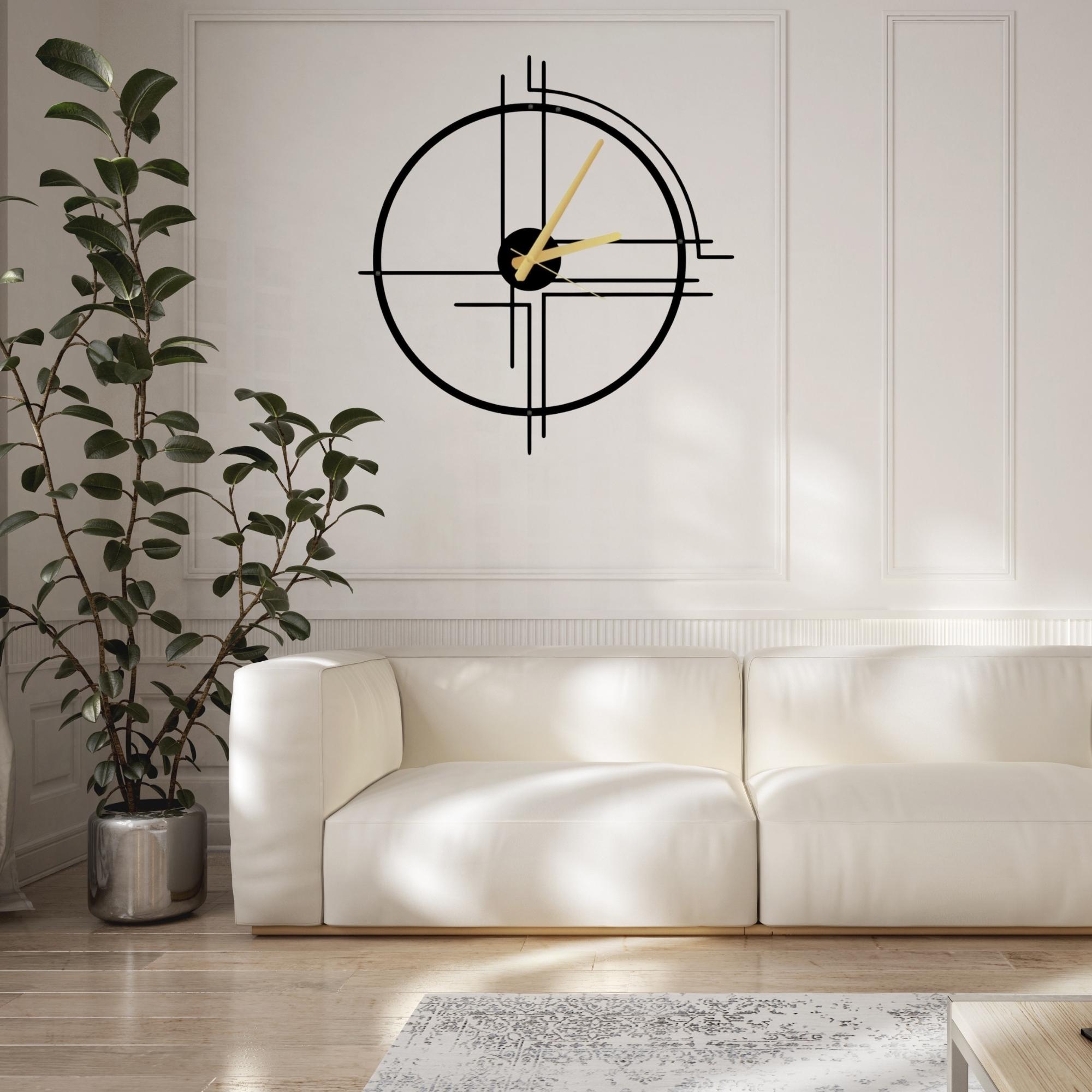 Large Metal Wall Clock Unique, Clocks for Wall, Modern Wall Clock ...