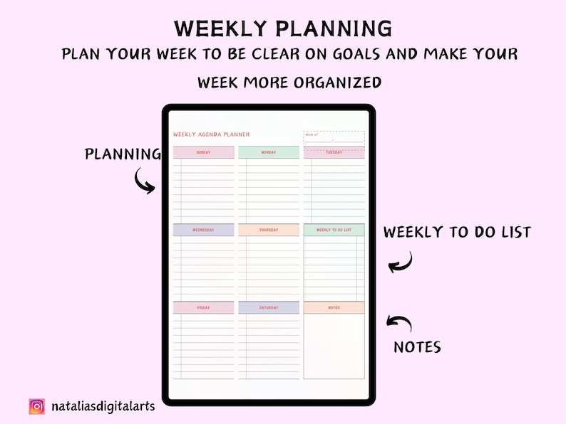 Editable Undated Goodnotes Digital Planner, Digital Planner for ...