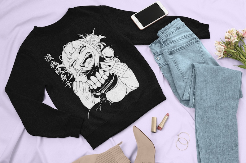 Himiko Toga Sweater MHA Villain Style for Streetwear - Etsy