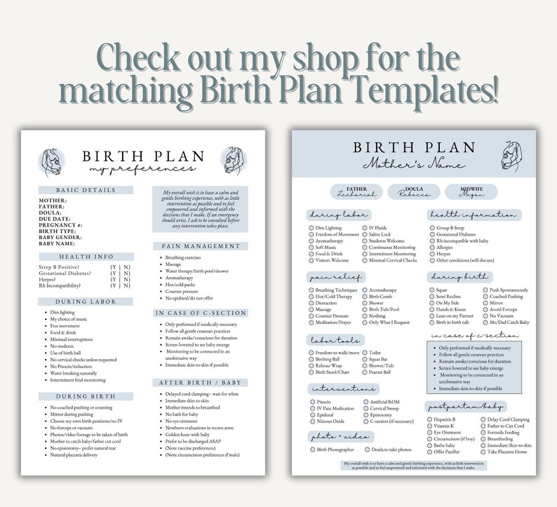 Home Birth Checklist, Printable Checklist, Editable Home Birth Prep ...