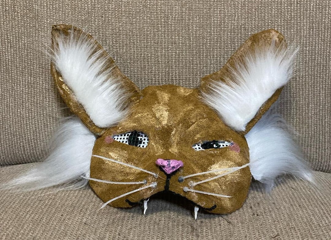 Ginger Cat Mask - Etsy