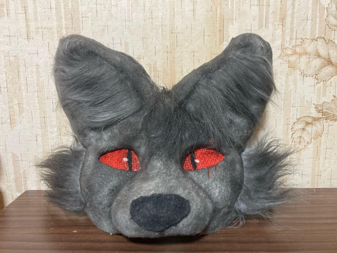 Therian Black Wolf Mask - Etsy
