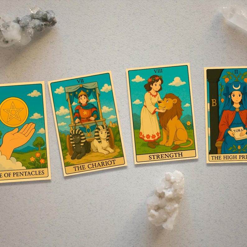 Studio Ghibli Tarot Deck Complete 78 Cards Inspired by Studio Ghibli ...