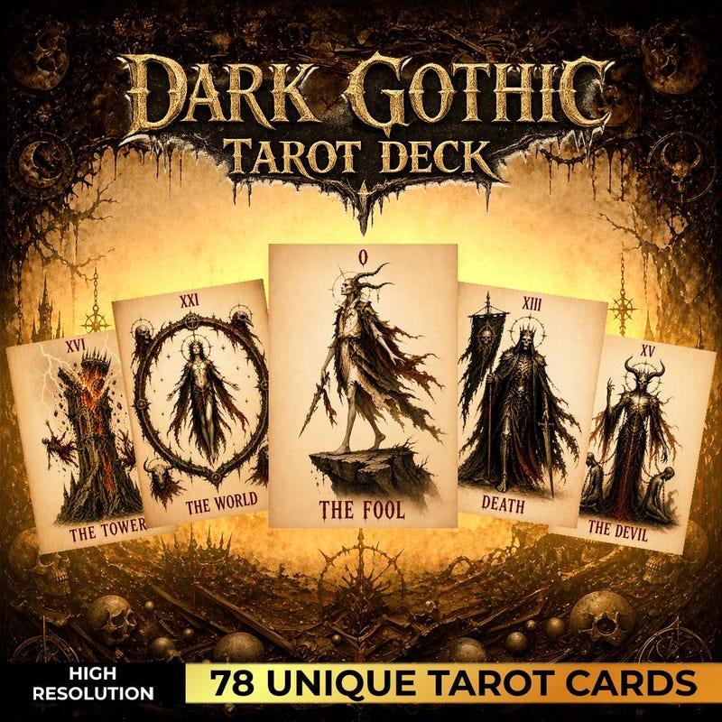 Dark Aesthetic Tarot - Etsy