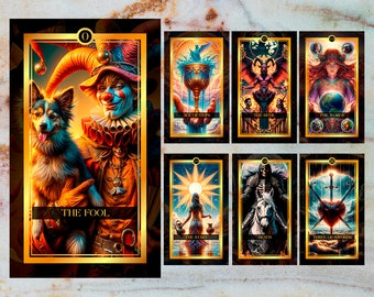 Van Gogh Art Design 78 Tarot Cards Deck Printable Fulltarot Cards Deck ...