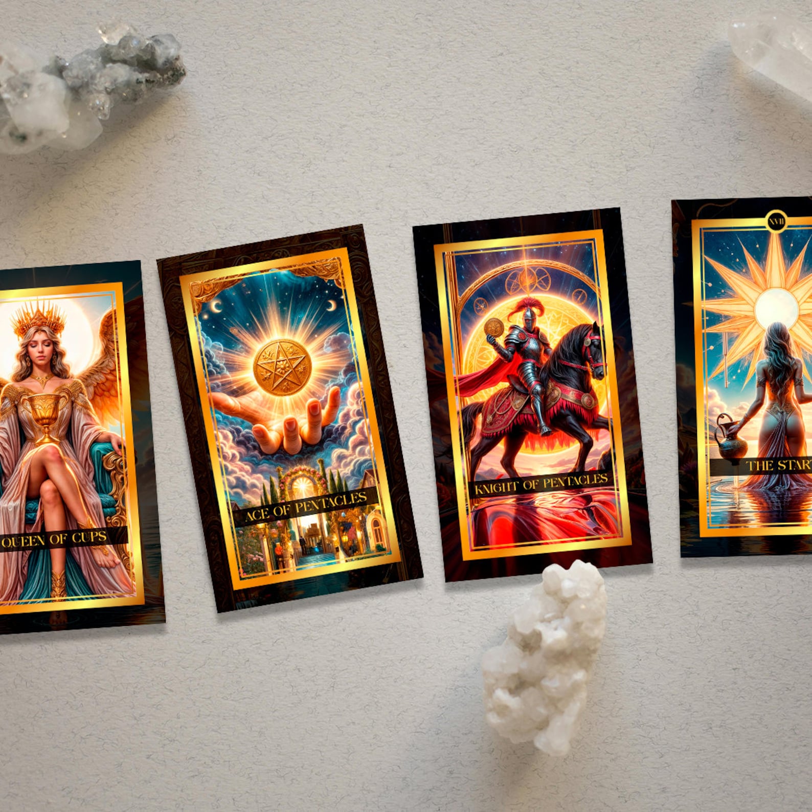 Complete Tarot Deck 78 Tarot Cards Printable Full Tarot Cards Deck Unique Oracle Card Deck ...