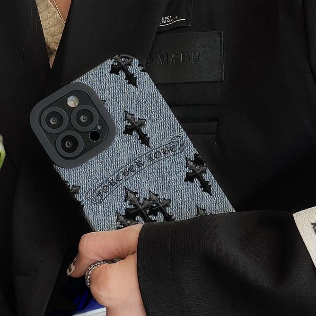 Chrome Hearts Gothic Y2K iPhone Case Denim iPhone Case Denim Phone Case ...
