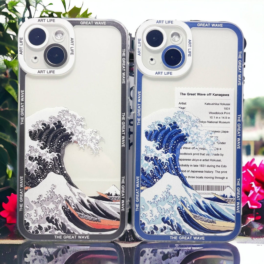 Katsushika Hokusai the Great Wave Japanese iPhone Case Surfer Waves ...