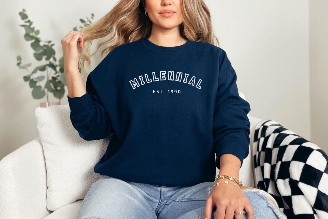 Custom Millennial Sweatshirt, Custom Millennial Gift, 90s Baby, 80s ...