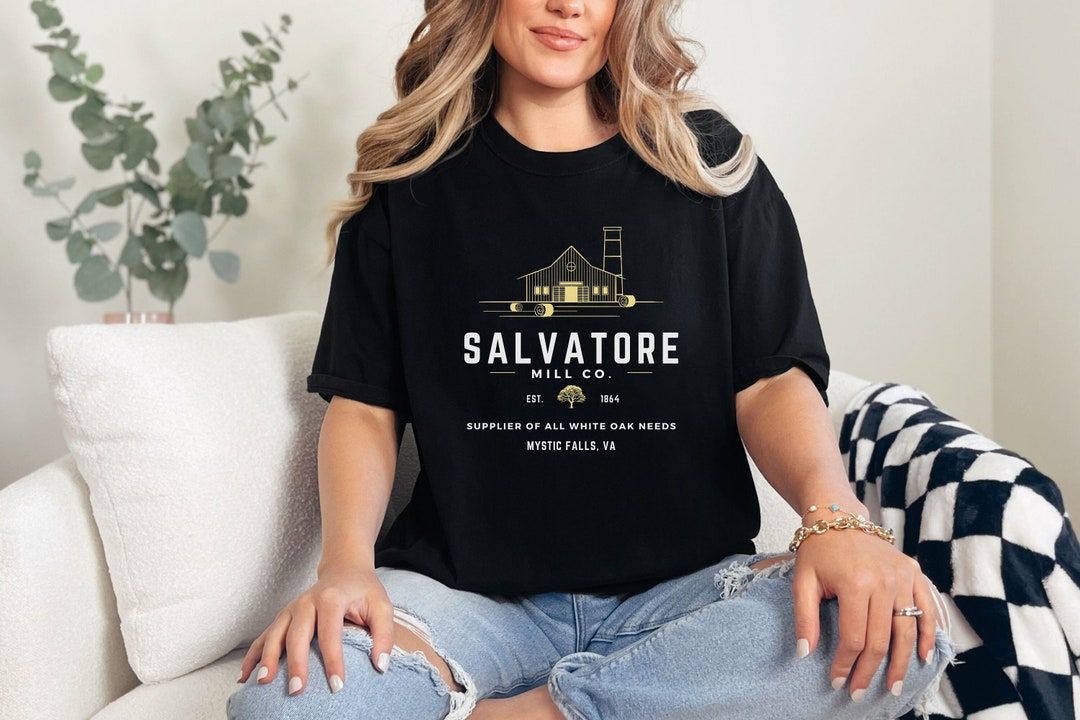 Salvatore Mill Shirt, Salvatore Brothers, Vamp Diaries Tshirt, Damon ...