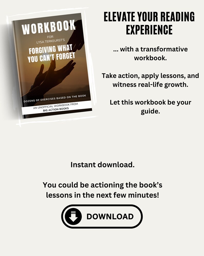 Workbook for Forgiving What You Can't Forget by Lysa Terkeurst ...