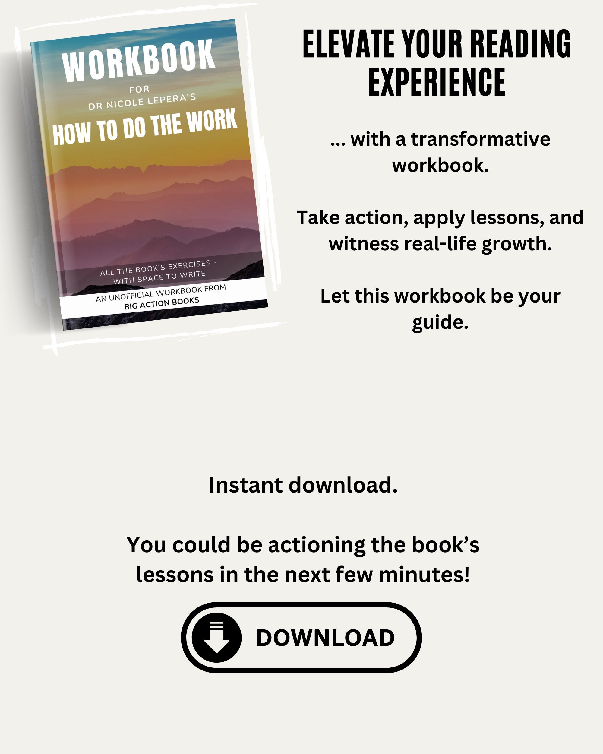 Workbook for How to Do the Work by Nicole Lepera | PRINTABLE ...