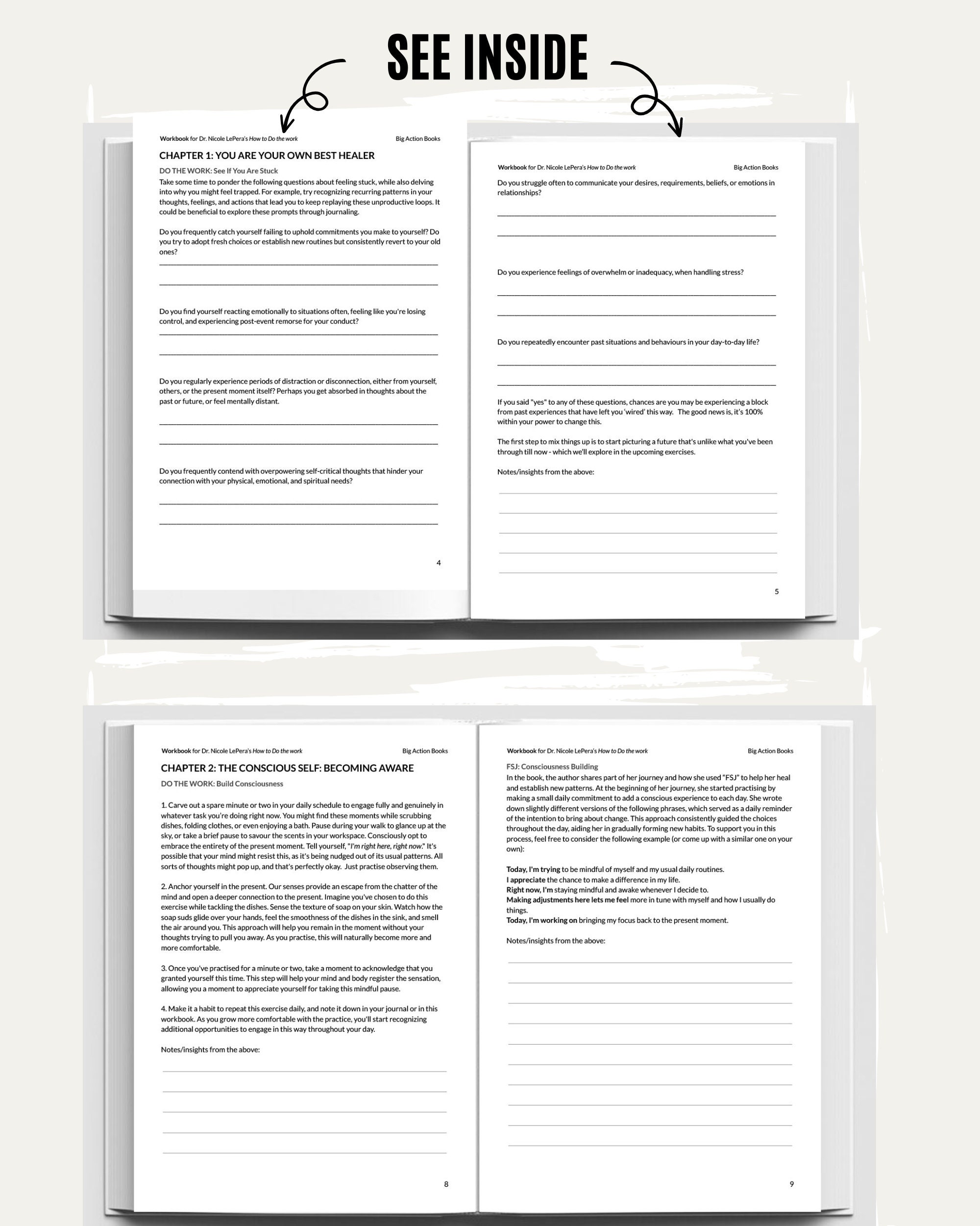 Workbook for How to Do the Work by Nicole Lepera | PRINTABLE ...