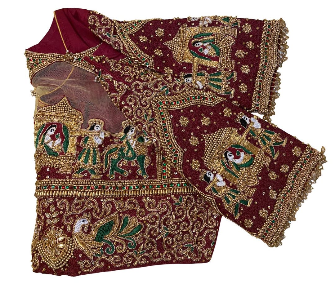 Doli Bridal Maggam Blouse|doli Aari Blouse |readymade|princesscut ...