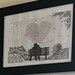 Hand-drawn Song Lyrics Art | Custom Text Illustration (framed or ...