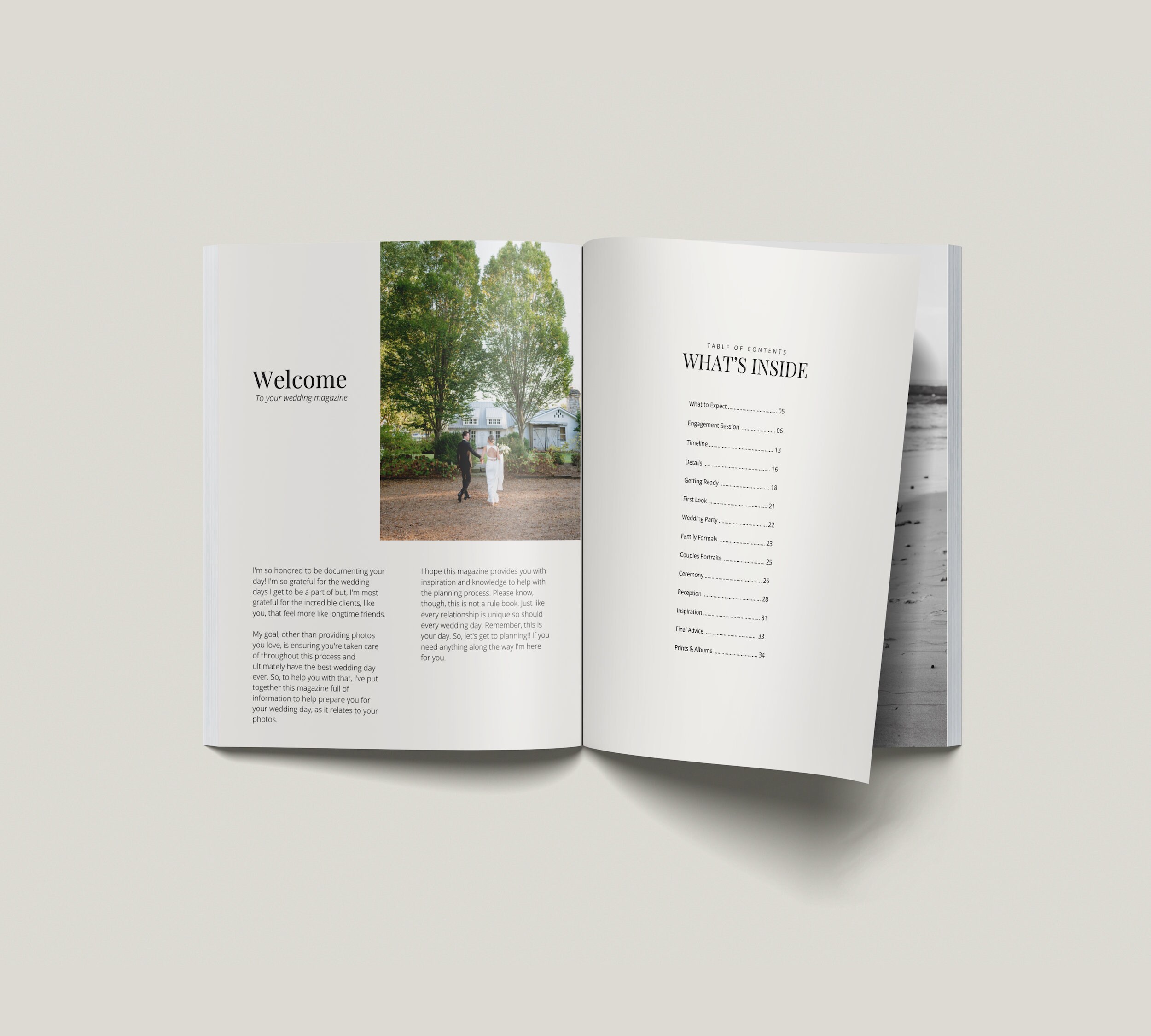 Minimal, Modern Canva Client Welcome Guide Magazine Template for ...