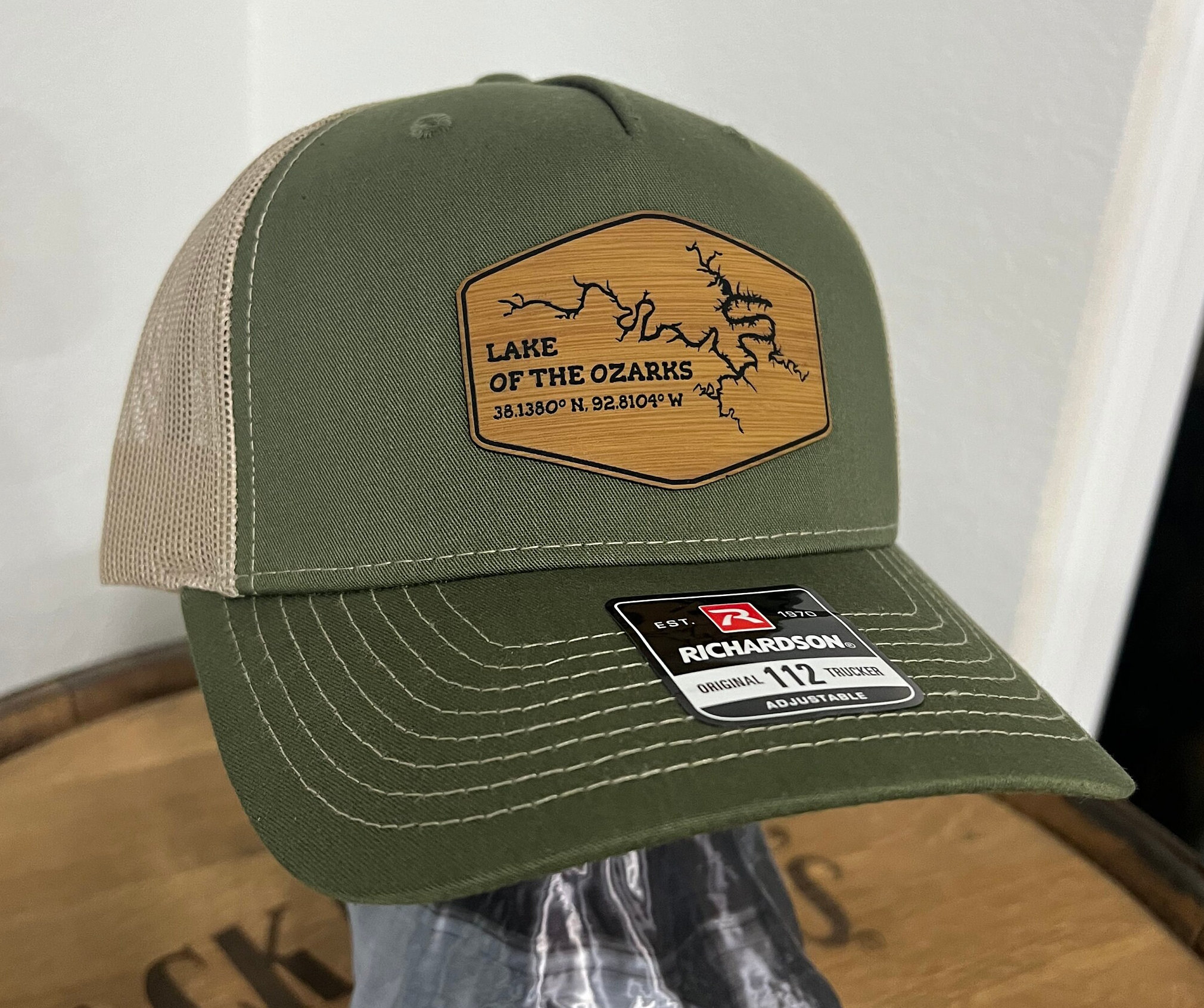 Lake of the Ozarks Patch on Your Choice of Color Hat YP Snapback ...